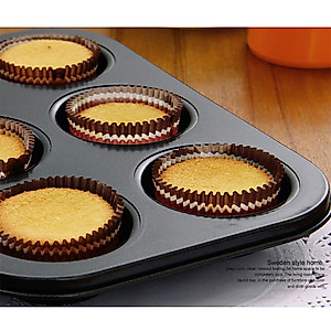 IELEK Non-stick Muffin Cupcake Pan for Baking Jumbo Donut Cake Molds Tins Tray Set Bakeware Dishwasher Microwave Safe