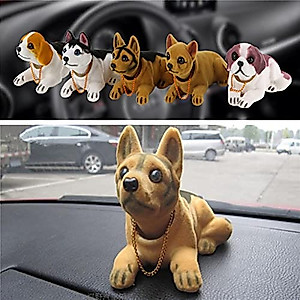 WJCCBJQXW Car Ornaments Nodding Dog Auto Dashboard Shaking Head Dog Car Styling Bobblehead Dog Toy Rocking Head Dog Car Accessories (Color : Chihuahua)