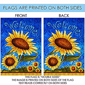 Toland Home Garden 119500 Sweet Sunflowers Spring Flag 12x18 Inch Double Sided Spring Garden Flag for Outdoor House summer Fall Flag Yard Decoration