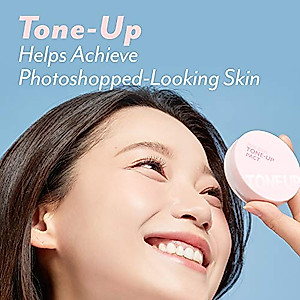 I'm Meme Compact - Tone-up Pact | Pink Blur Effect, Mattify Skin, Pressed Powder, 0.35 Oz + Compact - Oil Cut Pact Bundle