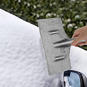 Happyyami Snow Pusher Shovel Snow Pusher Shovel Snow Shovel Flat Head Car Windshield Snow Scraper Road Ice Shovel Snow Removal Tool for Cars Trucks Windows Outdoor Garden Ice Shovel Auto Tools