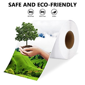 Razuvo 4"x6" Direct Thermal Shipping Labels, 500 Shipping Labels/Roll - Thermal Shipping Label Printer Paper Postage Mailing Labels Compatible with Rollo, MUNBYN Label Printer