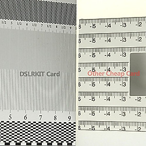 DSLRKIT Lens Focus Calibration Tool Alignment Ruler Folding Card(Pack of 2)