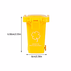 HANABASS Garbage Truck 12 Pcs Miniature Trash Trash Truck Garbage can Toy Recycle Toys Can， Garbage Truck Toy Garbage Cans
