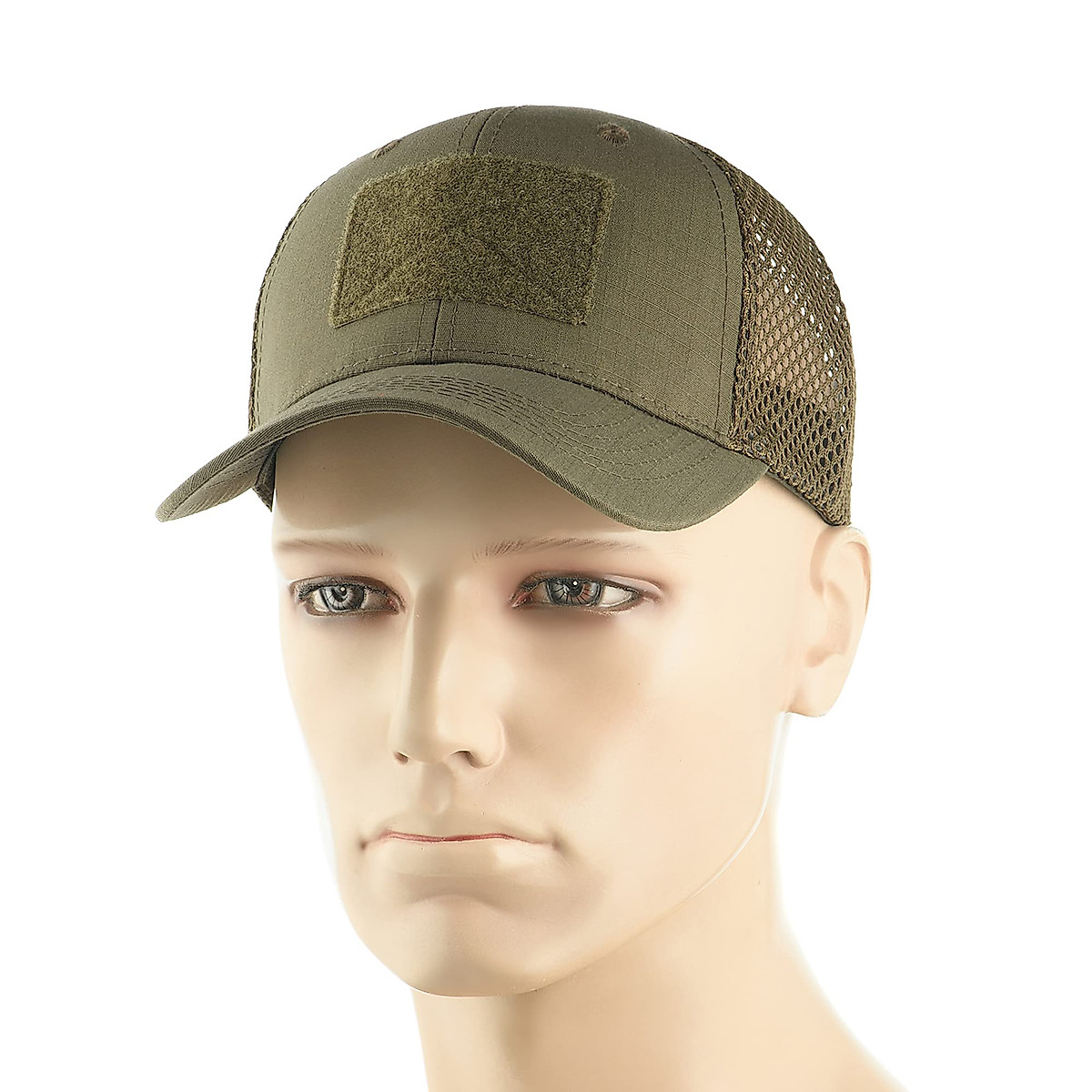 M-Tac Mesh Operator Hat - Tactical Baseball Cap - Army, Military Style Ripstop Patch Hat for Men and Women (Dark Olive, XL)