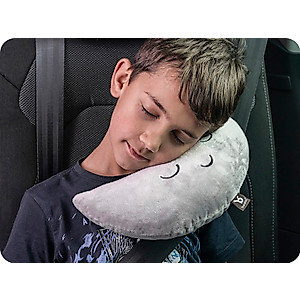 BENBAT Baby Travel Cushion, Children's Neck Cushion, Car Travel Pillow, Infant Head Support Pillow, Children's Cushion (4 Years), Gray