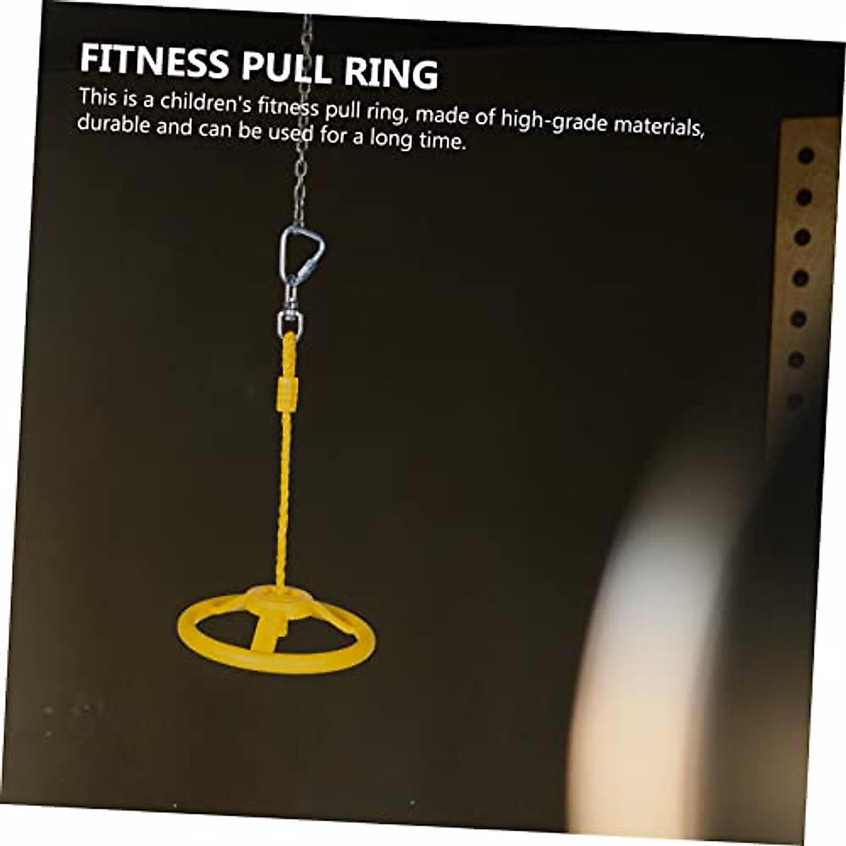 FELTECHELECTR Ninja Wheel Swing for Toddler Fitness Accessories Swing Accessories Heavy Swing Sets for Backyard Steering Wheel Swing Kids Exercise Equipment Exercise Swing Ring Swing Gym Ring