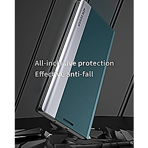 CCSmall for Xiaomi Redmi Note 10 Pro/Note 10 Pro Max Bracket Pagnetic Leather Cover TPU Shockproof Protection Flip Phone Case for Xiaomi Redmi Note 10 Pro Max CX Black