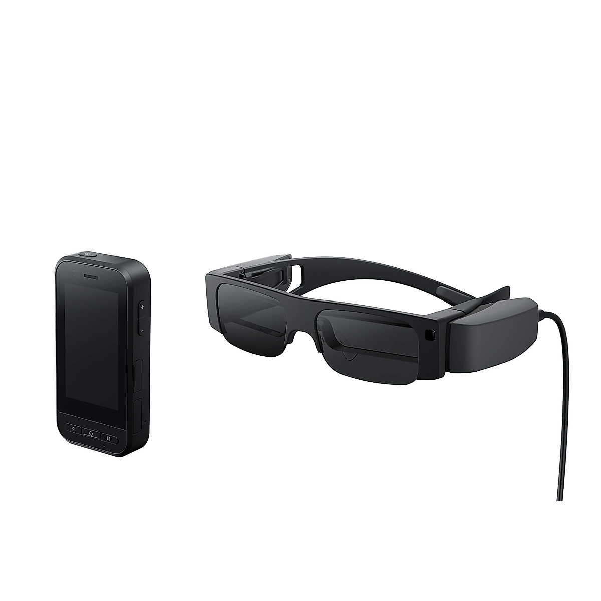 Epson Moverio BT-40S Smart Glasses with Binocular, 1080p, Transparent Displays and Intelligent Touch Controller, Black, Large