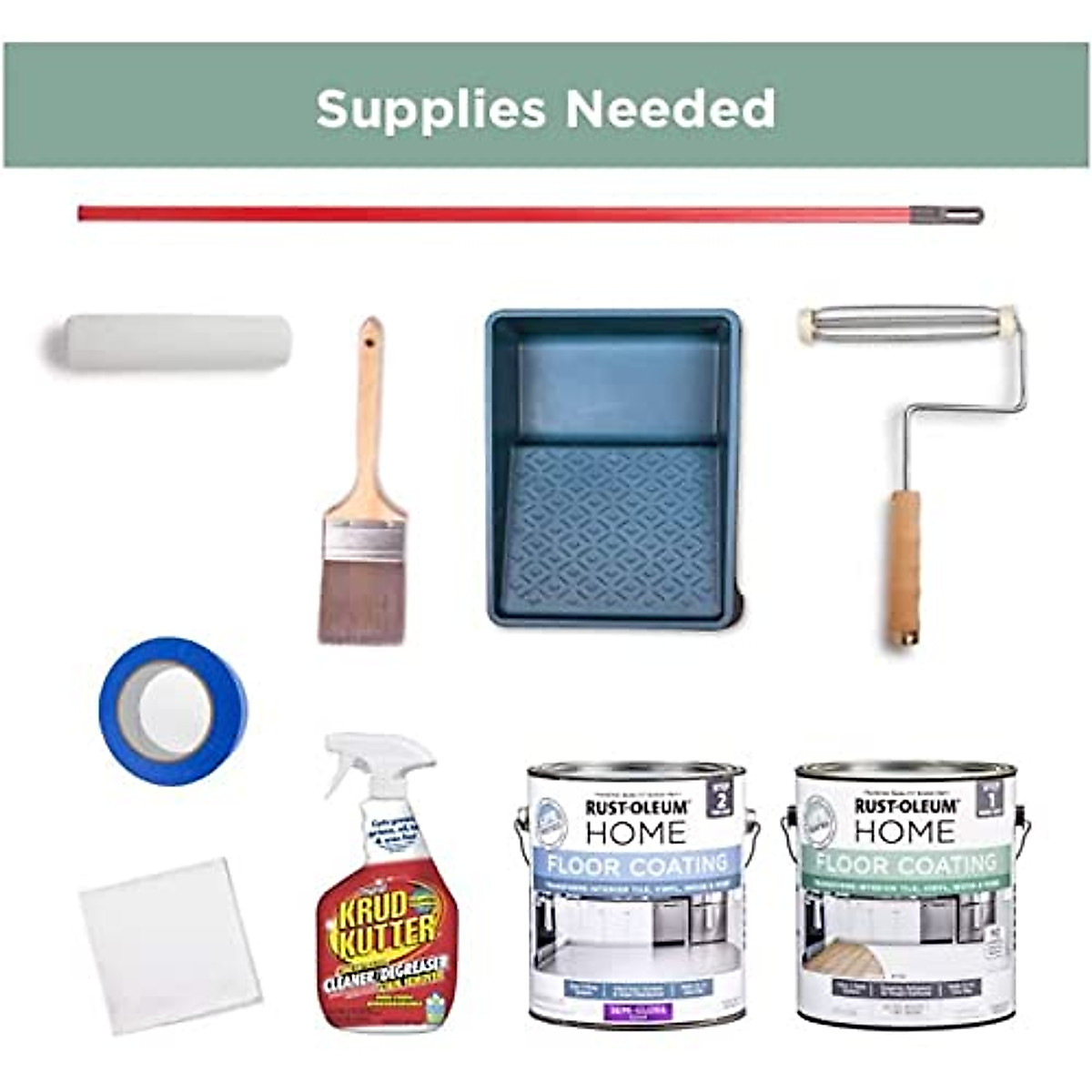 Rust-Oleum 358874 Floor Coating Base Coat Pearl Gray Quart