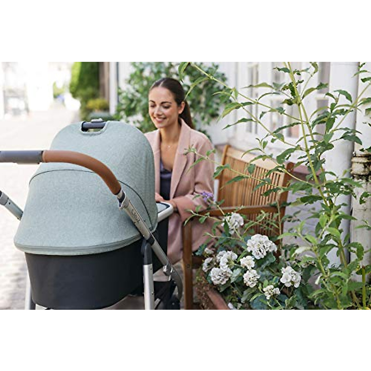 UPPAbaby VISTA Leather Handlebar Cover - Saddle