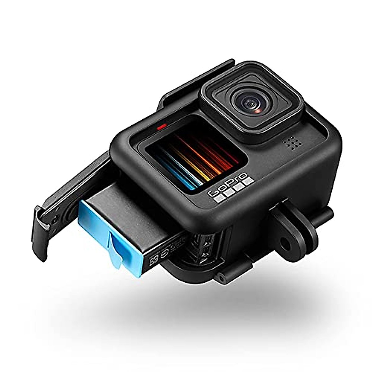 Kourpar Skeleton Housing Case for GoPro Hero 11/10 /9 Frame Holder Camera Mount Fit Go pro Hero10 Black Cage Border Shell Container Compatible with Go-pro Hero9 GP Hero10 Hero11 with Lens Cap Cover