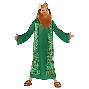 Morph 3 Wise Men Costume Kids, Catholic Saint Costume Kids, Biblical Costumes Kids Nativity Costume Kids, Three Kings Costume, Todder 3-4 years, Green