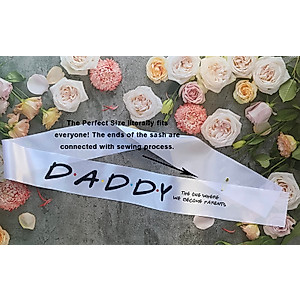 2 PCS Baby Shower Mom Dad Sash, The one Where we Become Parents Gender Reveal Pregnancy Announcement Decorations, Future Mummy Daddy Gift