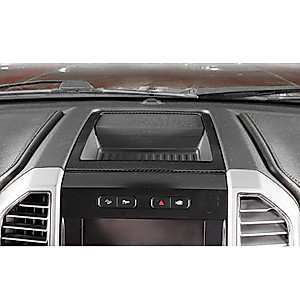 Keptrim for F150 ABS Carbon Fiber Center Console Dash Storage Tray Trim for 2015 2016 2017 2018 2019 2020 Ford F150, 1pc