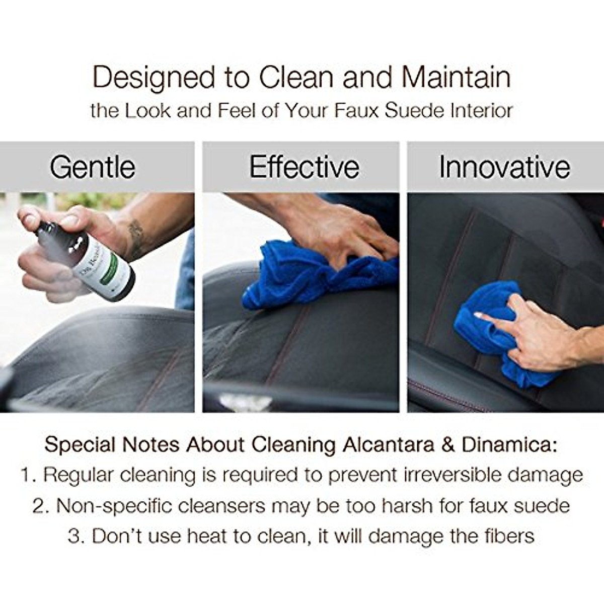 Dr. Beasley's - I14D04 Microsuede Cleanser - 4 oz., Removes Stains, Works on Ultrasuede or Faux Suede