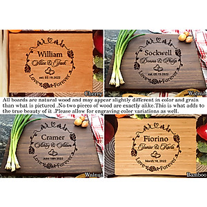 Wedding gifts, Personalized Cutting Boards for Couples, Anniversary, Christmas,Valentines Day, Housewarming Gift - Handmade Customizable Wooden Kitchen Decor Gift for New Homeowners