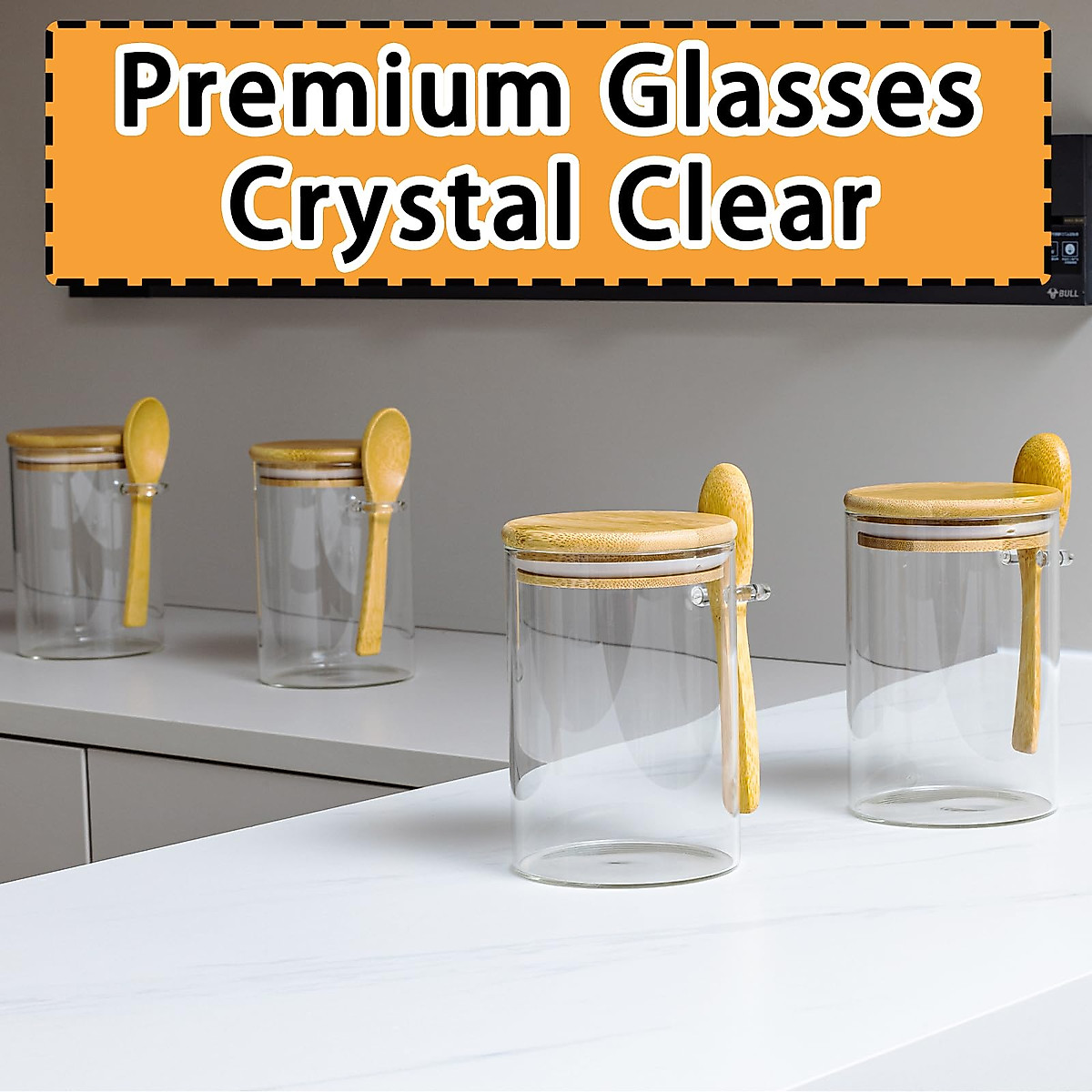 MHDCLY Overnight Oats Containers with Lids,16oz Overnight Oats Jars 4 Pack, Oatmeal Cups,Meal Prep Containers,Glass Meal Prep Containers with Lids,China Pudding Jars