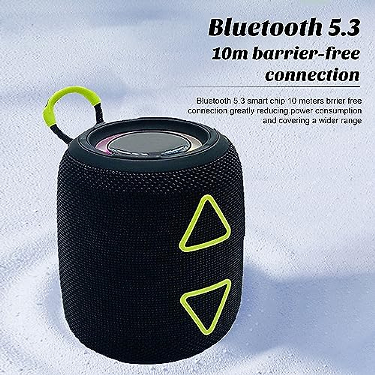 TGUCITESEN Bluetooth Portable Speaker,Wireless Bluetooth Speakers V5.1USB Card,Wireless Speakers with Bluetooth,Micro SD Card,for Outdoor,Travel,Beach,Camping,Indoor Black (X1)