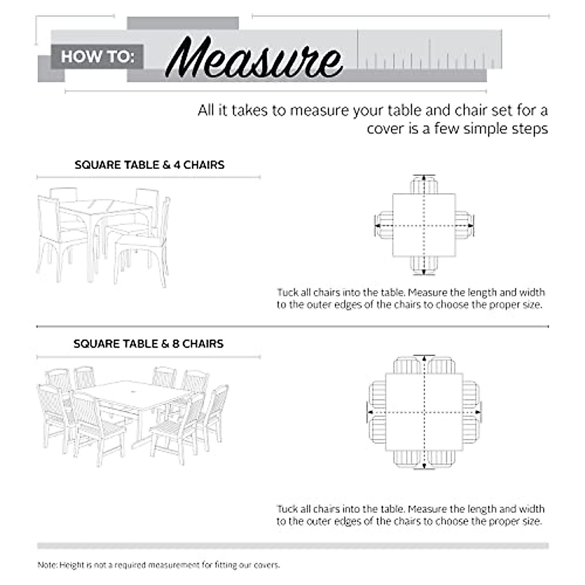 Classic Accessories Veranda Water-Resistant 40 Inch Square Patio Table Cover, Outdoor Table Cover, Pebble/Bark/Earth