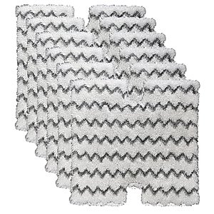 6 Pack Steam Mop Pads for Shark Lift-Away Pro Genius S3973, S3973D, S3973WM, S5002Q, S5003A, S5003D, S5004, S6001W, S6002, S6002C, S6003D, S6003W Touch-Free Dirt Grip Washable Replacement Mop Pads