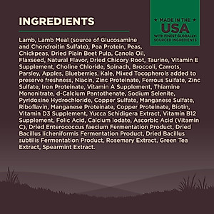 Wellness CORE Grain-Free High-Protein Dry Dog Food, Natural Ingredients, Made in USA with Real Meat, All Breeds, For Adult Dogs (Lamb, 22-Pound Bag)