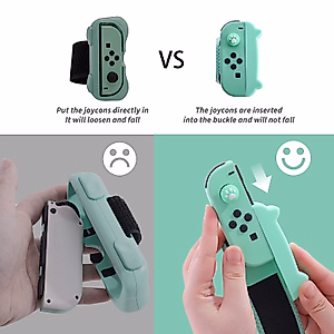 NANANINO Switch Wrist Bands, Cute and Comfortable Wristbands for Just Dance 2024 Nintendo Switch, Switch Joy Con Wrist Bands for Switch Boxing Games