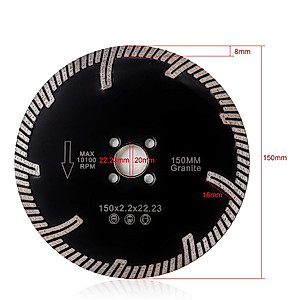 Casaverde Diamond Turbo Cutting Blade for Granite and Marble (6)