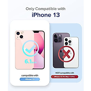 BERFY 5 in 1 for iPhone 13 Case Glitter, with 2X Screen Protector + 2X Camera Protector, [Not Yellowing] Sparkly Bling Shockproof Hard Back Slim Protective Phone Cover for Women, 6.1" (Glitter Clear)