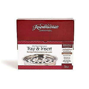 Broadman Church Supplies RemembranceWare Communion One Pass Tray & Insert, Silver