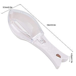 Yosoo Plastic Fish Scaler Remover, No Mess Fish Descaler Tool Fish Scraper, Fast Cleaning Fish Skin Brush Cleaning Kit