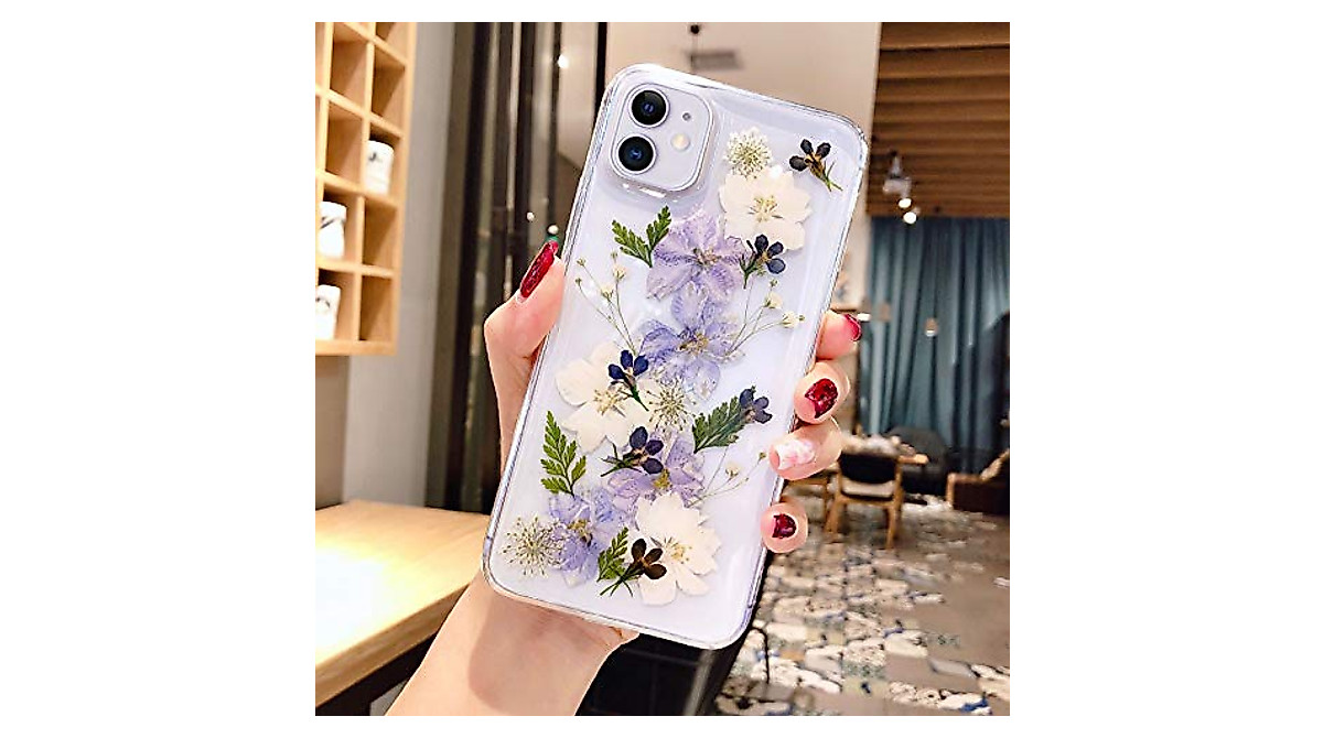 Abbery iPhone 11 Flower Case - Unique Floral Design