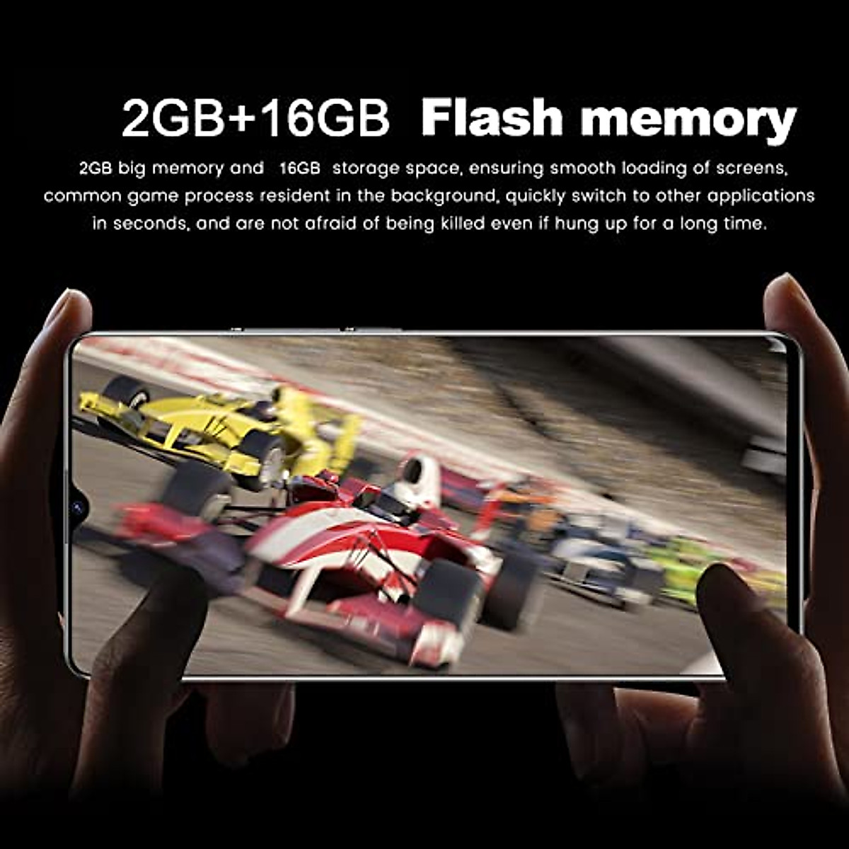 Unlocked Cell Phones, S22 Ultra 5G Android Smart Phone HD Full Screen Phone, 2+16GB RAM 6.53inch Touch Screen Dual SIM Mobile Cell Phone, Best for Father Childrens (White)