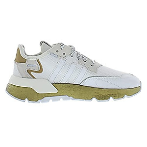 adidas Nite Jogger W Footwear White/Periwinkle/Gold Metallic 8 B (M)