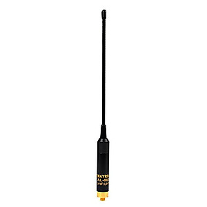 TWAYRDO AL-800 VHF/UHF 2m 70cm Walkie Talkie SMA-Female Extendable Antenna Dismountable 33.5-inch for Baofeng BF-UV5R BF-888s PUXING WOXUN Kenwood TK-360 TK-370 Two Way Radio