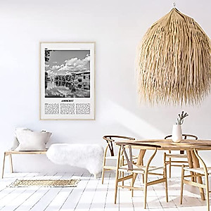 Amherst Print Black And White, Amherst Wall Art, Amherst Poster, Amherst Photo, Amherst Map, Amherst Wall Decor, Massachusetts, Usa #40