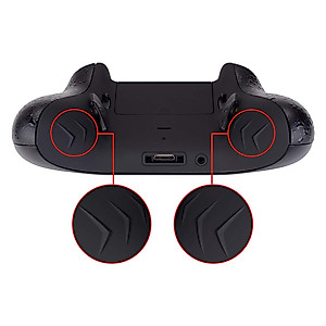 eXtremeRate Textured Black Lofty Programable Remap & Trigger Stop Kit, Upgrade Boards & Redesigned Back Shell & Side Rails & Back Buttons & Trigger Lock for Xbox One S/X Controller Model 1708