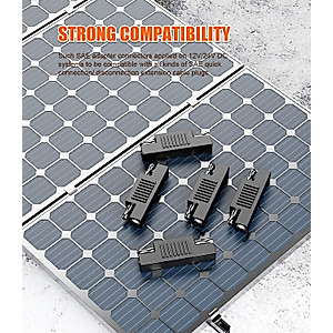 FAWETTY SAE Connector SAE to SAE Polarity Reverse Quick Disconnect Cable Plug Adapter for Solar Panel Battery Power Charger-3pcs