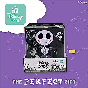 KIDS PREFERRED Disney Baby The Nightmare Before Christmas Jack Skellington Classic Jack in The Box Musical Toys for Babies and Toddlers, 5 Inches
