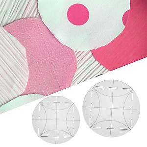 2Pcs Quilting Template Circle Ruler Reusable Quilt Circle Template Handmade Quilt Supplies Patchwork Tool, 5inch 10inch