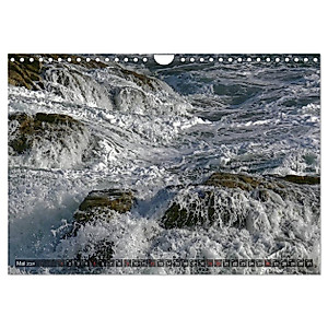 Rock in the surf (Wall Calendar 2024 DIN A4 Landscape), CALVENDO 12 Month Wall Calendar