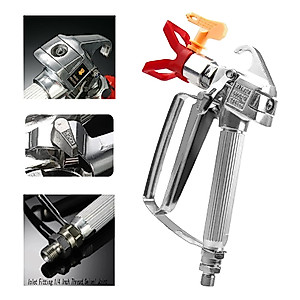 Tpaitlss Airless Paint Spray Gun，Airless Spray Gun with 517 Tip Fit Most airless Paint Sprayer