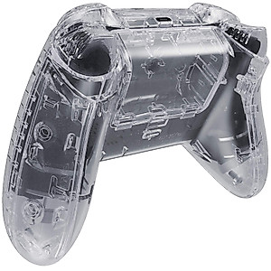 eXtremeRate Full Set Shell Buttons for Xbox Series X & S Controller, Clear Replacement Accessories Side Rails Grips Front Back Plate Cover for Xbox Core Wireless Controller [Controller Excluded]