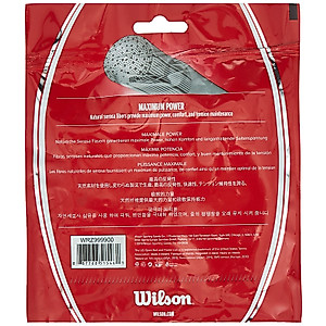 Wilson Natural Gut 17 Tennis String - Set, White