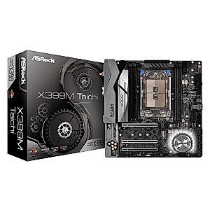ASRock Socket TR4/ AMD X399/ DDR4 Wi-Fi/A&2GbE/ MicroATX Motherboard (X399M TAICHI)