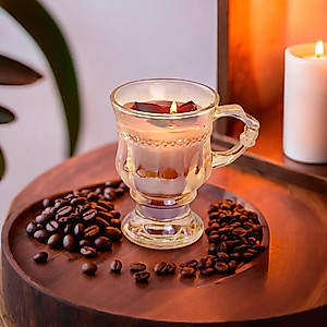 Iced Coffee Scented Candle - Natural Soy Wax Blend with Essential Oils - Decorative Mug Candle for Aromatherapy, Meditation, and Home Décor - Good Gift for Coffee Lovers