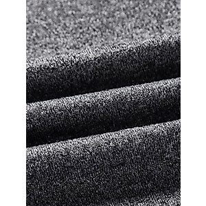 SOLY HUX Women's Rhinestone Heart Print T Shirt Bell Long Sleeve Fitted Y2K Tee Tops Solid Grey L