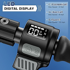 Caroma Electric Scooter for Kids Ages 8-12, Max 7 Miles Range and 10 Mph Max Speed, Colorful Rainbow Light, UL2272 Certification, Lightweight Electric Kick Scooter for Kids Boy Girl (Silver)