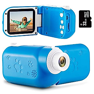 Camera for Kids 3-10 Years,Kids Digital Camera Christmas Birthday Gifts for Boys and Girls,2.4 Inch 1080p Dual Lens Children Video Camera Toys (32G)