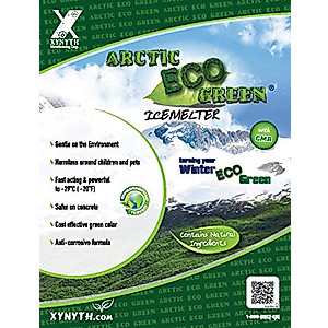 Arctic Eco Green Anti-Corrosive All Natural Child, Pet and Concrete Safe Ice Melt 22 Pound Bag
